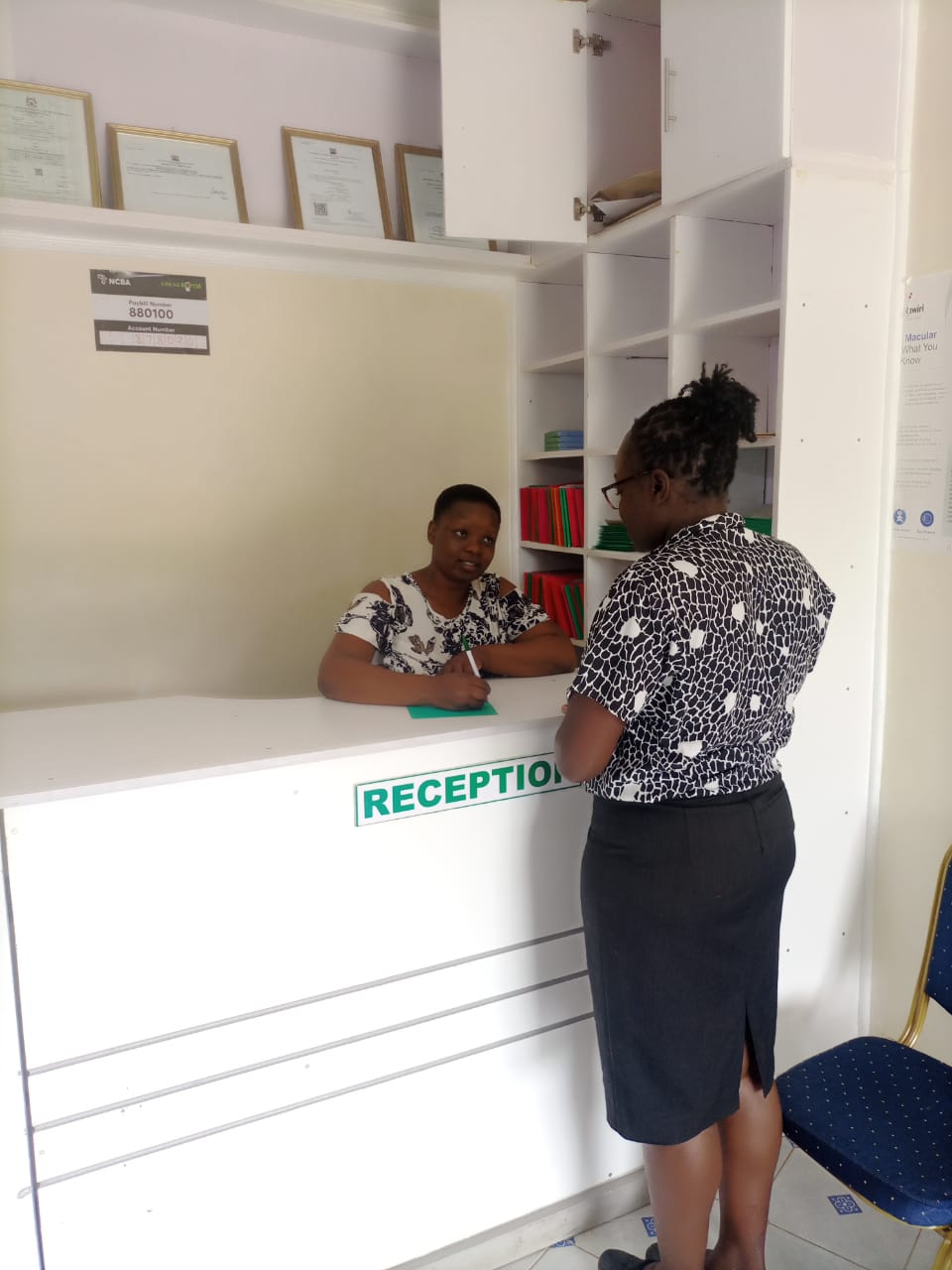 Reception – Samaritan Eye & Retina Centre